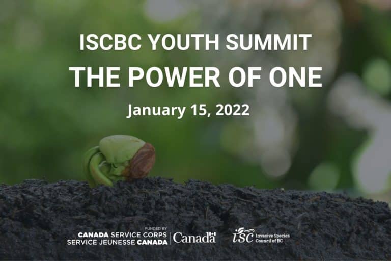ISCBC Provincial Youth Summit: “The Power of One” - Invasive Species ...
