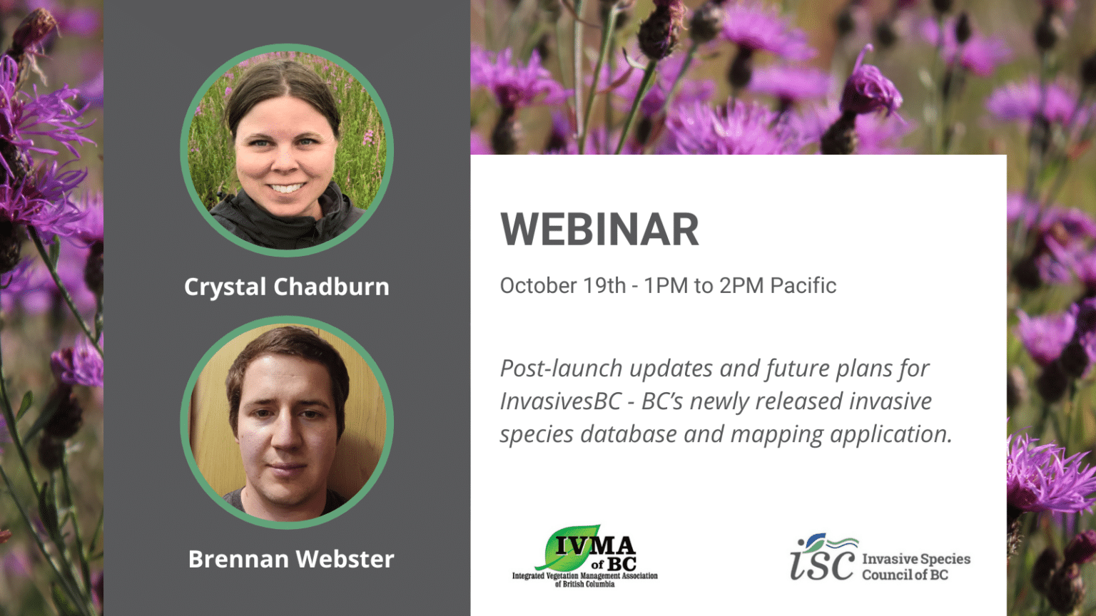 Webinar: Post-launch updates and future plans for InvasivesBC - BC’s ...